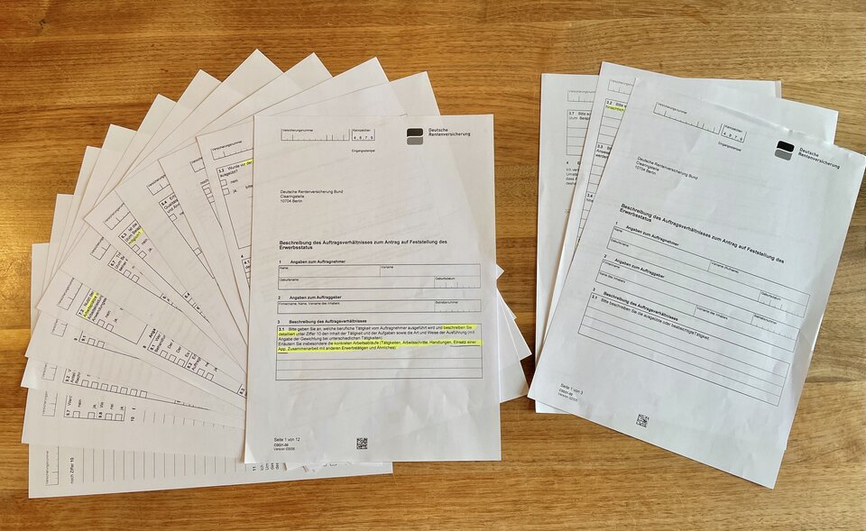 Fragebogen C0031 mit zwölf statt drei Seiten: So detailliert fragt die ...