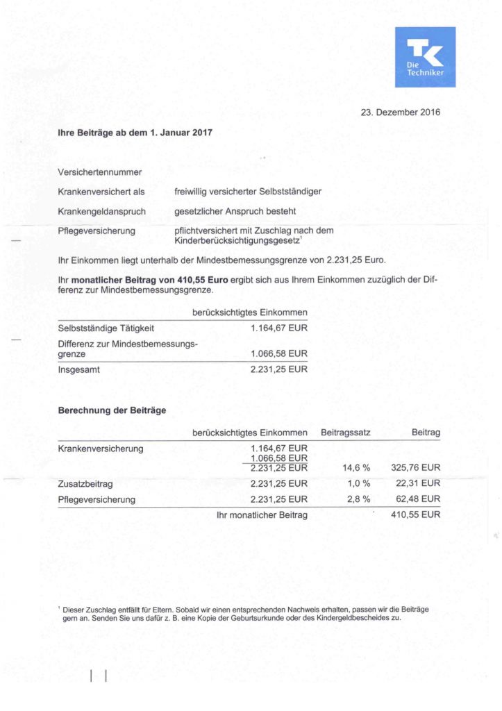 Für alle, die es nicht glauben: So sieht ein Bescheid über 35% Kranken ...