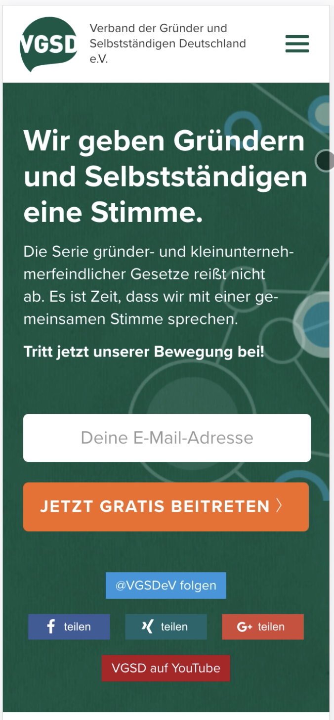 Preview: Wenn die VGSD-Website responsive wird...